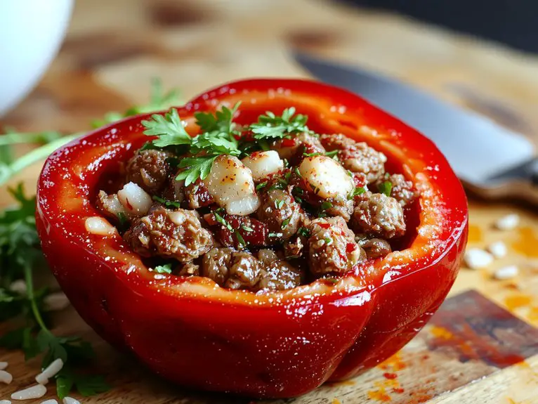 Stuffed Paprika Recipe – Easy Homemade | Bake Breeze